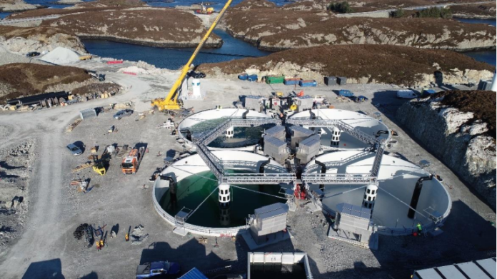 Slik ser Bue Salmon for seg det nye landbaserte oppdrettsanlegget på ...